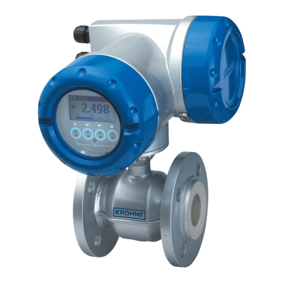 KROHNE OPTIFLUX 2300 C QUICK START MANUAL Pdf Download | ManualsLib