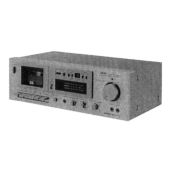 AKAI GX-M10 OPERATOR'S MANUAL Pdf Download | ManualsLib