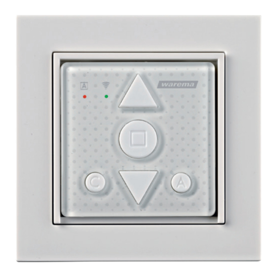 WAREMA WMS WALL-MOUNTED TRANSMITTER BASIC OPERATING AND INSTALLATION ...