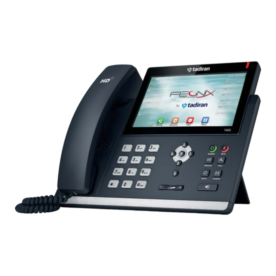 TADIRAN TELECOM SIP-T48G QUICK START MANUAL Pdf Download | ManualsLib