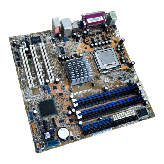 ASUS P5P800-MX USER MANUAL Pdf Download | ManualsLib