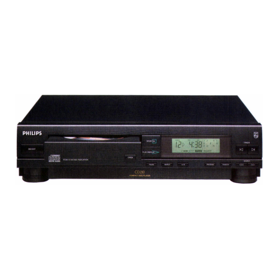 PHILIPS CD 210 USER MANUAL Pdf Download | ManualsLib