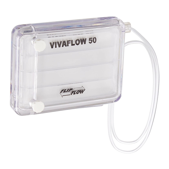 SARTORIUS VIVAFLOW 200 DIRECTIONS FOR USE MANUAL Pdf Download | ManualsLib