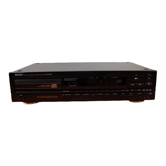 DENON DCD-820 INSTRUCTION MANUAL Pdf Download | ManualsLib