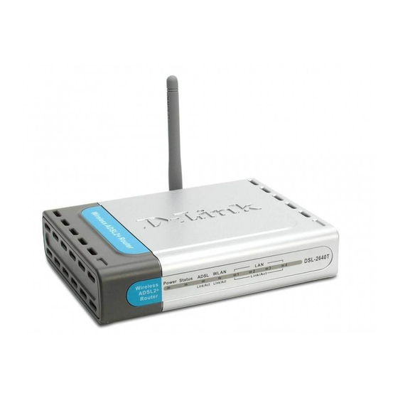 D-LINK DSL-2640T USER MANUAL Pdf Download | ManualsLib