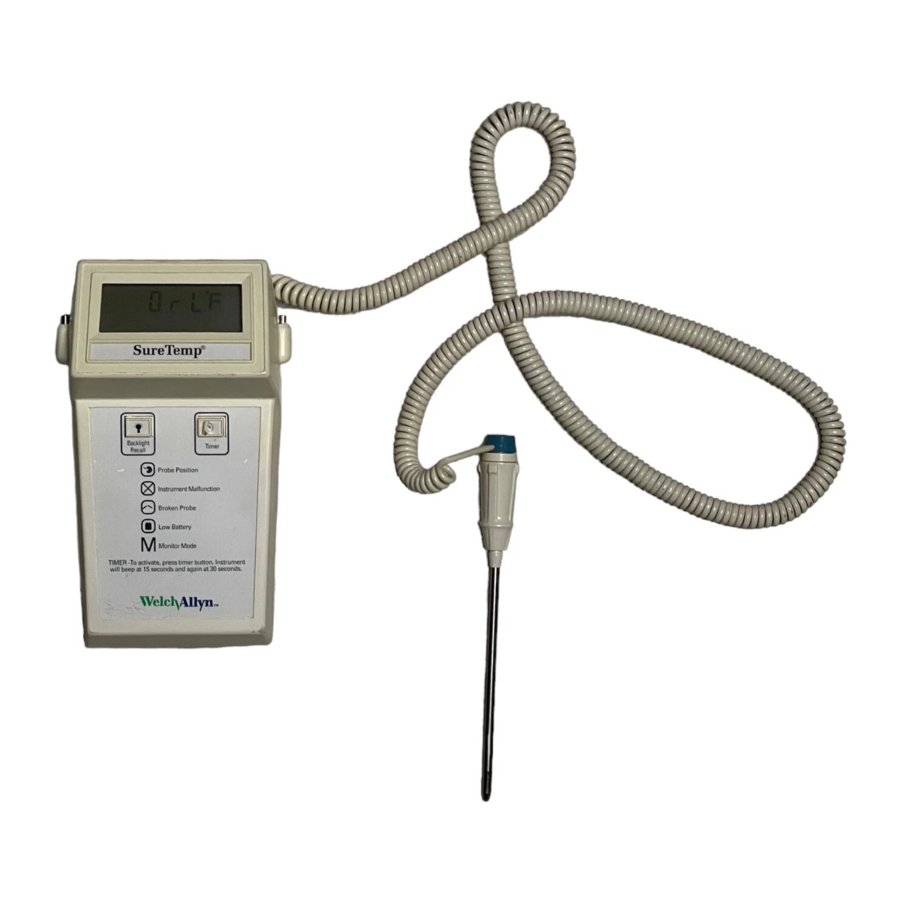 Welch Allyn SureTemp Manual | ManualsLib