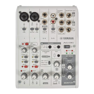 Yamaha AG06 - Mixing Console Manual | ManualsLib