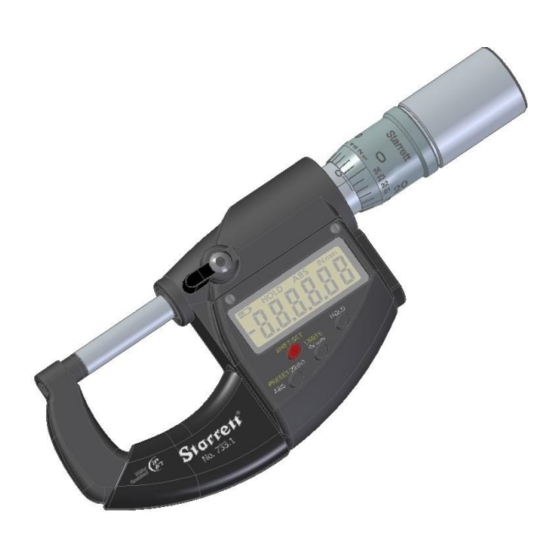 STARRETT 714.1 USER MANUAL Pdf Download | ManualsLib