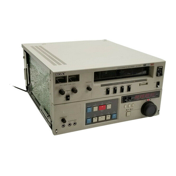 SONY VO-9800 BROCHURE & SPECS Pdf Download | ManualsLib