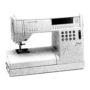 PFAFF CREATIVE 7560 INSTRUCTION BOOK Pdf Download | ManualsLib