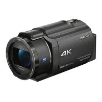 Sony FDR-AX53 4K Handycam Camcorder Manuals
