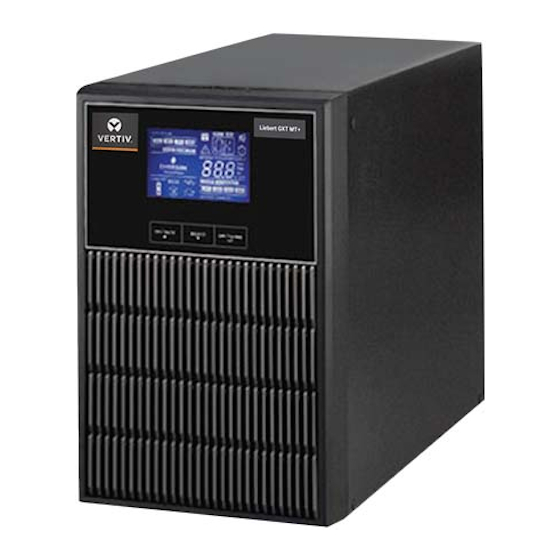 VERTIV LIEBERT GXT MT+ CX 1K SB INSTALLATION MANUAL Pdf Download | ManualsLib