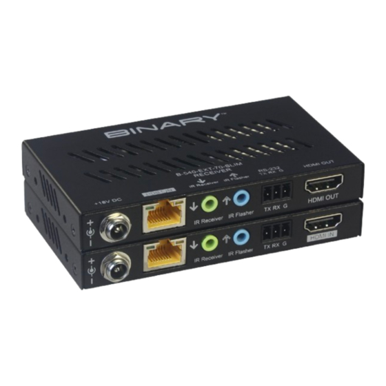 BINARY 540 SERIES INSTALLATION MANUAL Pdf Download | ManualsLib