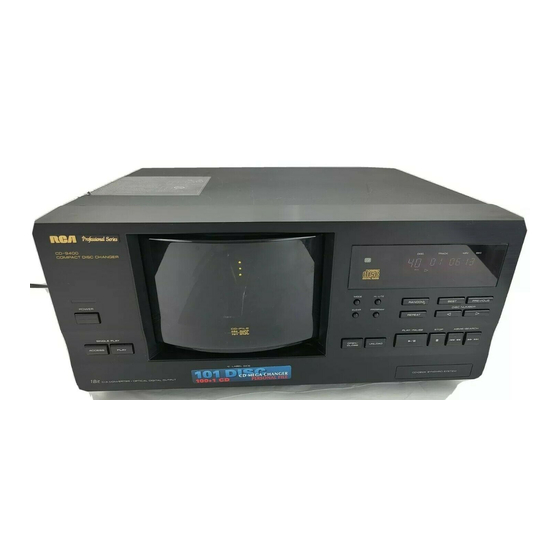 RCA CD-9400 OWNER'S MANUAL Pdf Download | ManualsLib