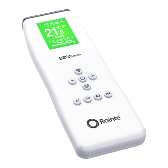 ROINTE BASIC CONTROL INSTRUCTION MANUAL Pdf Download | ManualsLib