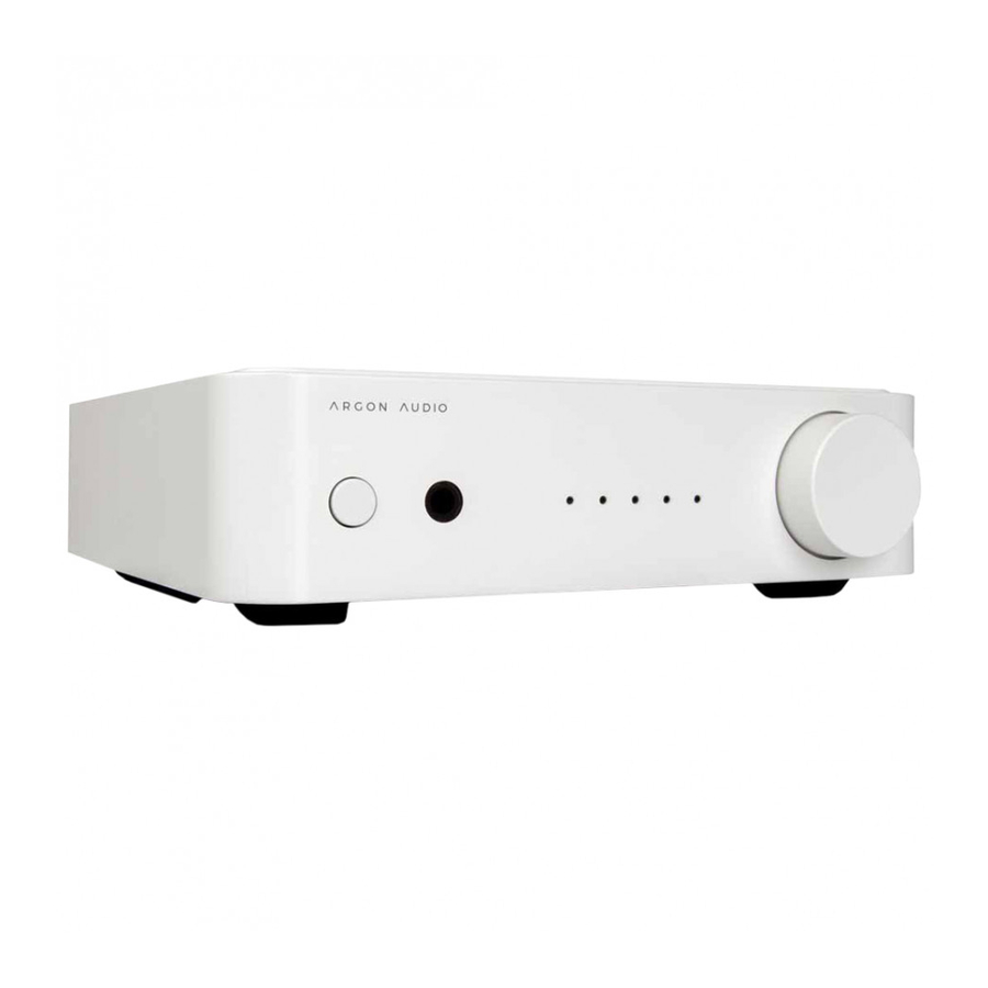 ARGON AUDIO SA1 AMPLIFIER USER MANUAL | ManualsLib