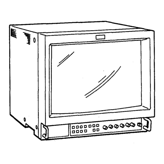 SONY TRINITRON PVM-1453MD SERVICE MANUAL Pdf Download | ManualsLib