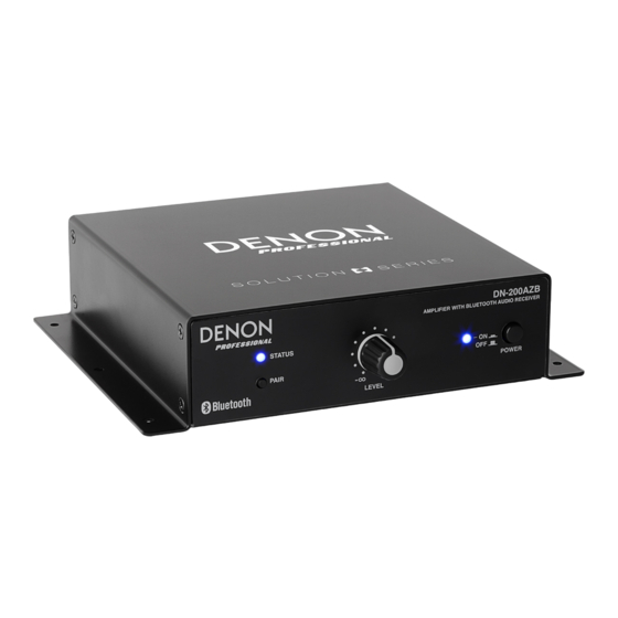 DENON PROFESSIONAL DN-200AZB USER MANUAL Pdf Download | ManualsLib