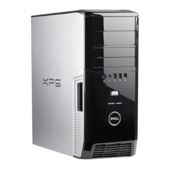 DELL XPS 420 SETTING UP YOUR COMPUTER Pdf Download | ManualsLib