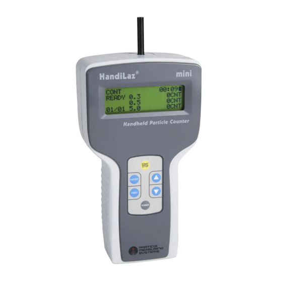 PARTICLE MEASURING SYSTEMS HANDILAZ MINI OPERATOR'S MANUAL Pdf Download ...