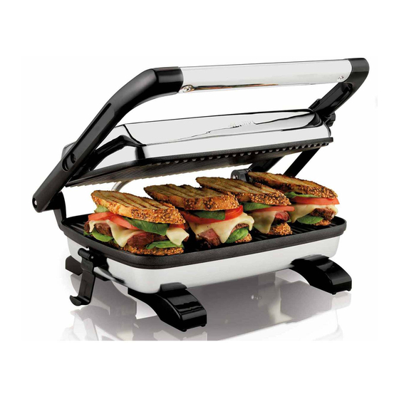 HAMILTON BEACH PANINI PRESS MANUAL Pdf Download ManualsLib