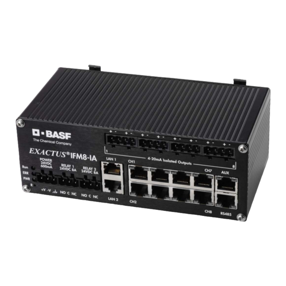 Basf EXACTUS IFM8-IA Industrial Mux Manuals