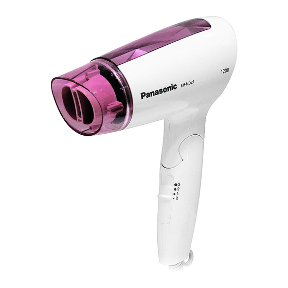 PANASONIC EH-ND21 SERVICE MANUAL Pdf Download | ManualsLib