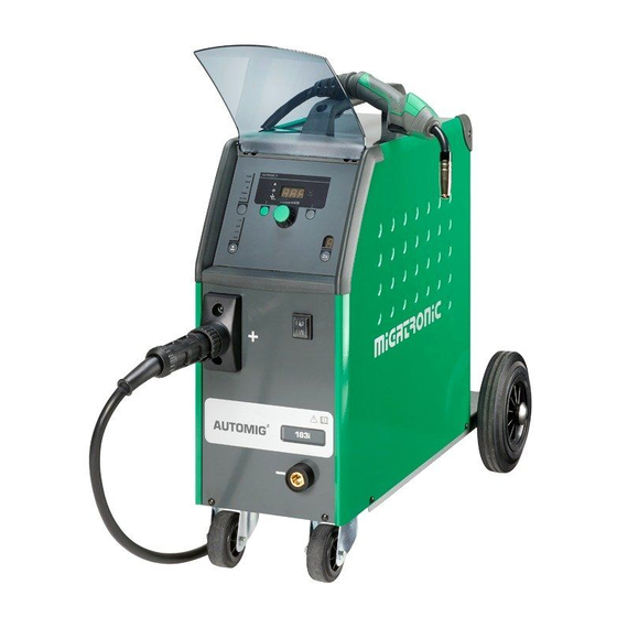 MIGATRONIC AUTOMIG2 183I INSTRUCTION MANUAL Pdf Download | ManualsLib