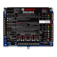 Bosch D7412GV4 Control Panel Manuals