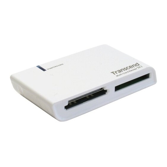 TRANSCEND PORTABLE MULTI-CARD READER USER MANUAL Pdf Download | ManualsLib