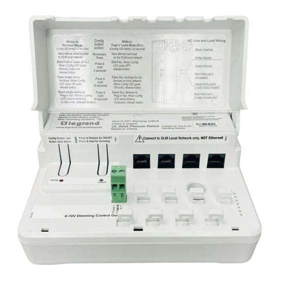 LEGRAND WATTSTOPPER LMRC-211 MANUAL Pdf Download | ManualsLib