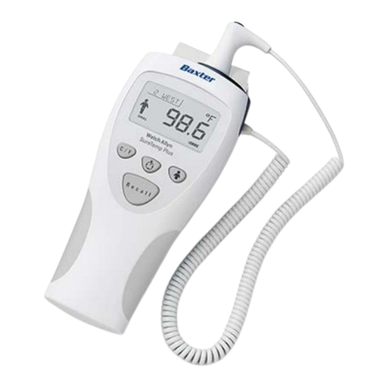 BAXTER WELCH ALLYN SURETEMP PLUS 690 SERIES INSTRUCTIONS FOR USE MANUAL ...