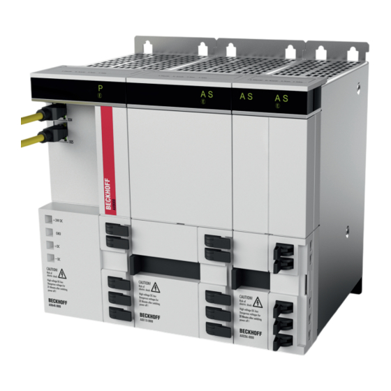 BECKHOFF AX8000 OPERATING INSTRUCTIONS MANUAL Pdf Download | ManualsLib