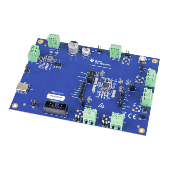 TEXAS INSTRUMENTS TPS65214 USER MANUAL Pdf Download | ManualsLib