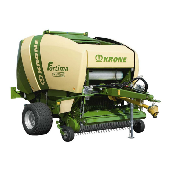 KRONE FORTIMA F 1250 MC ORIGINAL OPERATING INSTRUCTIONS Pdf Download ...