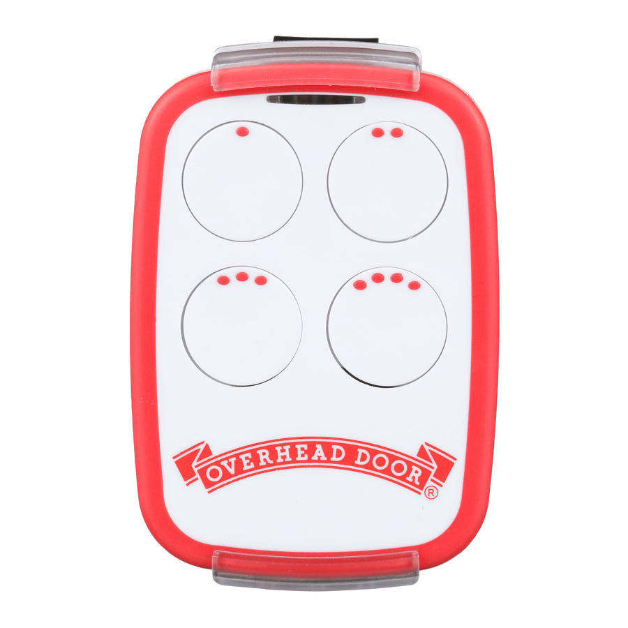 Overhead Door 4 Button Universal Remote Manual | ManualsLib