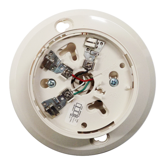 SYSTEM SENSOR SOUNDER BASE B501BH INSTALLATION AND MAINTENANCE ...