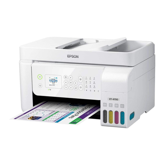 EPSON ET-4700 USER MANUAL Pdf Download | ManualsLib