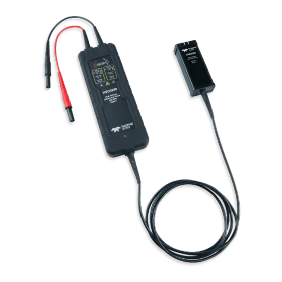 TELEDYNE LECROY HVD3206A OPERATOR'S MANUAL Pdf Download | ManualsLib