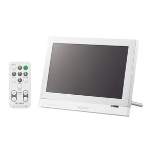 SONY VGF-CP1 DIGITAL PHOTO FRAME OPERATING INSTRUCTIONS MANUAL | ManualsLib