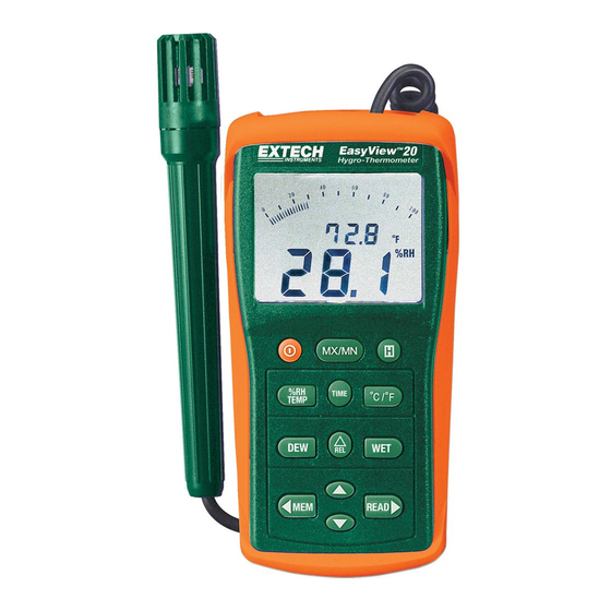 EXTECH INSTRUMENTS EASYVIEW EA20 USER MANUAL Pdf Download | ManualsLib