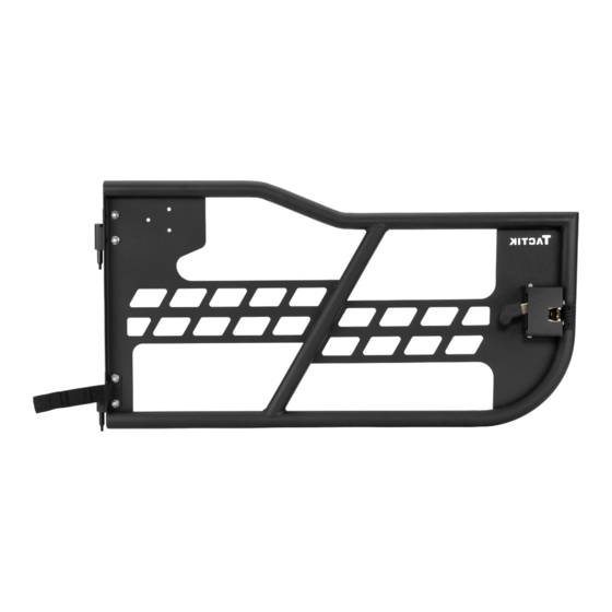 TACTIK TUBE DOORS INSTALLATION & USE INSTRUCTIONS Pdf Download | ManualsLib