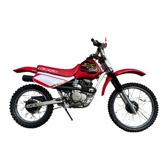 HONDA XR100R SERVICE MANUAL Pdf Download | ManualsLib