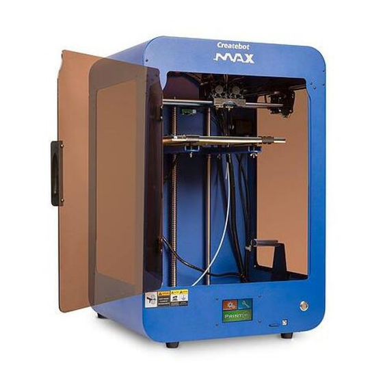 CREATEBOT MAX INSTRUCTION Pdf Download | ManualsLib