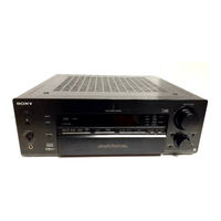 SONY STR-DA2ES OPERATING INSTRUCTIONS MANUAL Pdf Download | ManualsLib