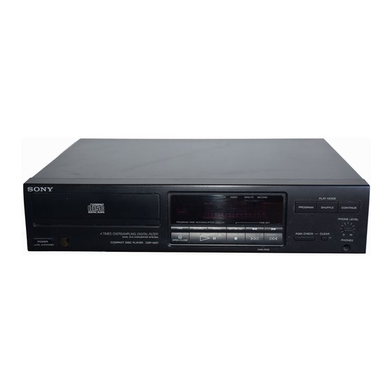 SONY CDP-670 CD PLAYER OPERATING INSTRUCTIONS MANUAL | ManualsLib
