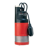 LEADER PUMPS ECODIVER 750 INSTRUCTION FOR INSTALLATION AND MAINTENANCE ...