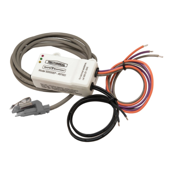 CSW RECTORSEAL SAFE-T-SWITCH SS500EP PRODUCT DATA SHEET Pdf Download | ManualsLib