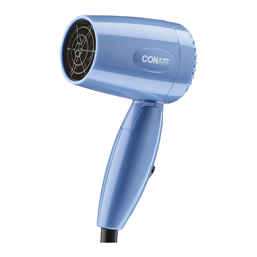 Conair 124AK, 124ANP - Hair Dryer Manual | ManualsLib