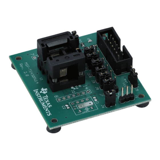 TEXAS INSTRUMENTS MSP430 SERIES USER MANUAL Pdf Download | ManualsLib
